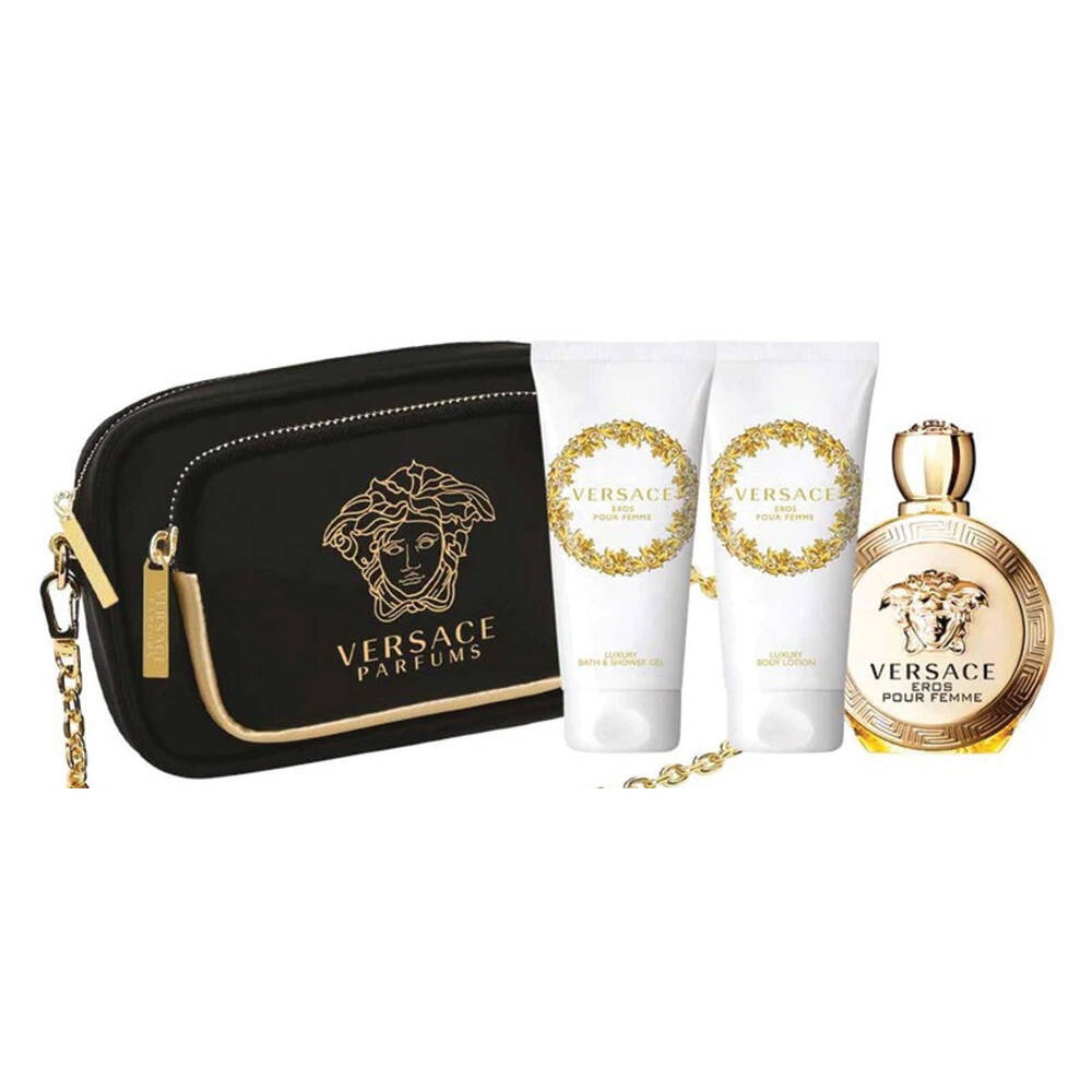 Versace Eros Pour Femme Set 100 ml edp + 100 ml losion + 100 ml gel za tuširanje + Versace ...